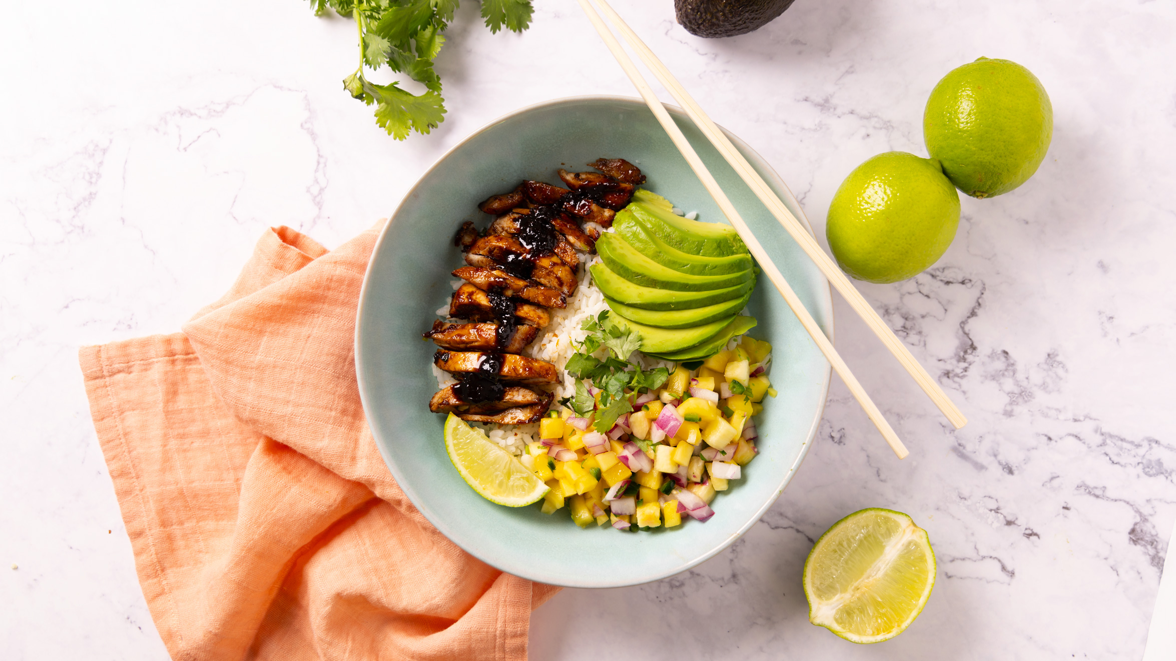 Tropical Chicken Bowl | Dinner at Lulu's